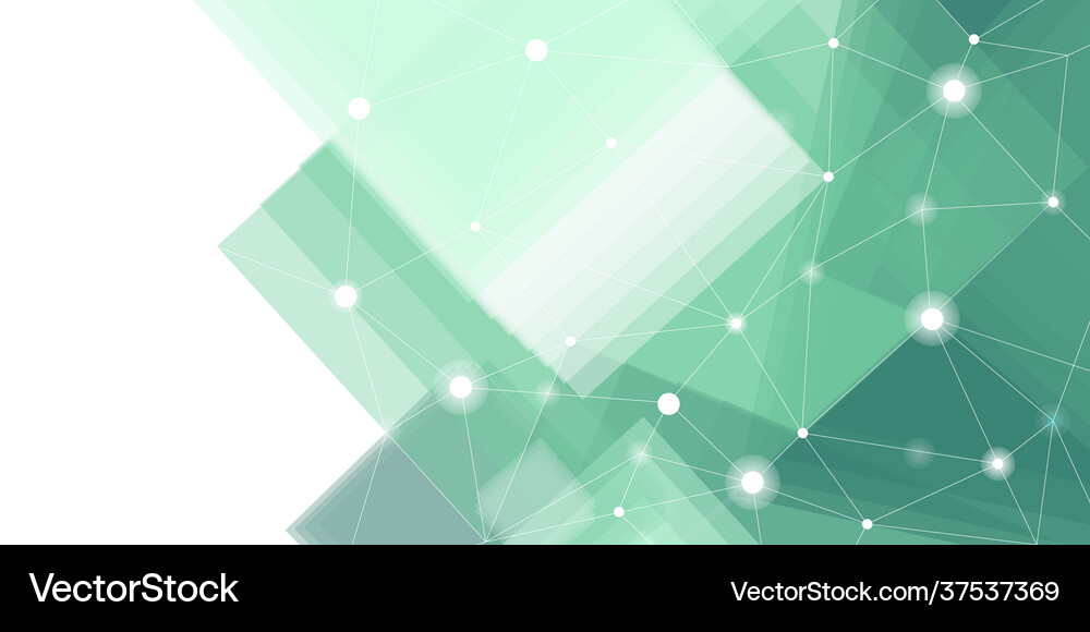 Connections green background Royalty Free Vector Image