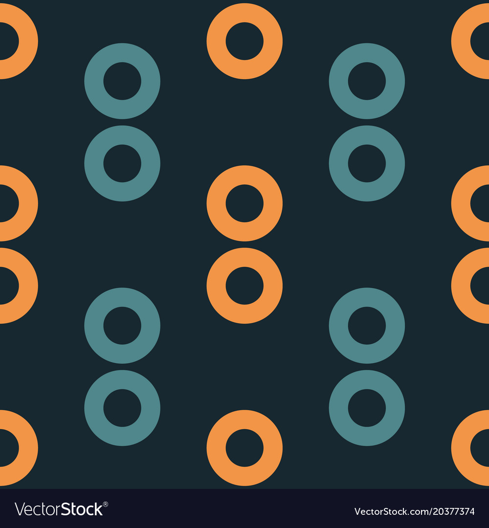 Circular connection seamless pattern Royalty Free Vector