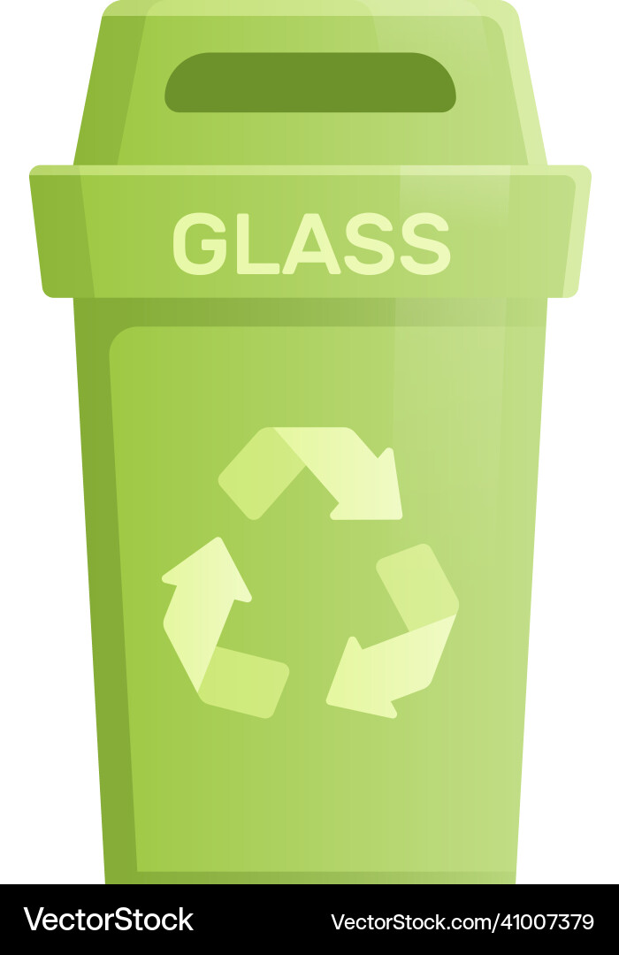 Flat garbage container Royalty Free Vector Image