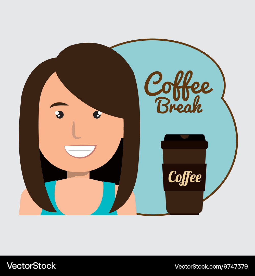 People and coffee icon design Royalty Free Vector Image