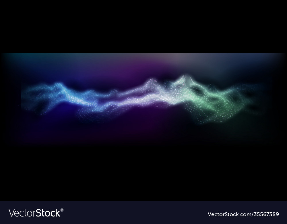 Digital data visualization polygonal science dark Vector Image