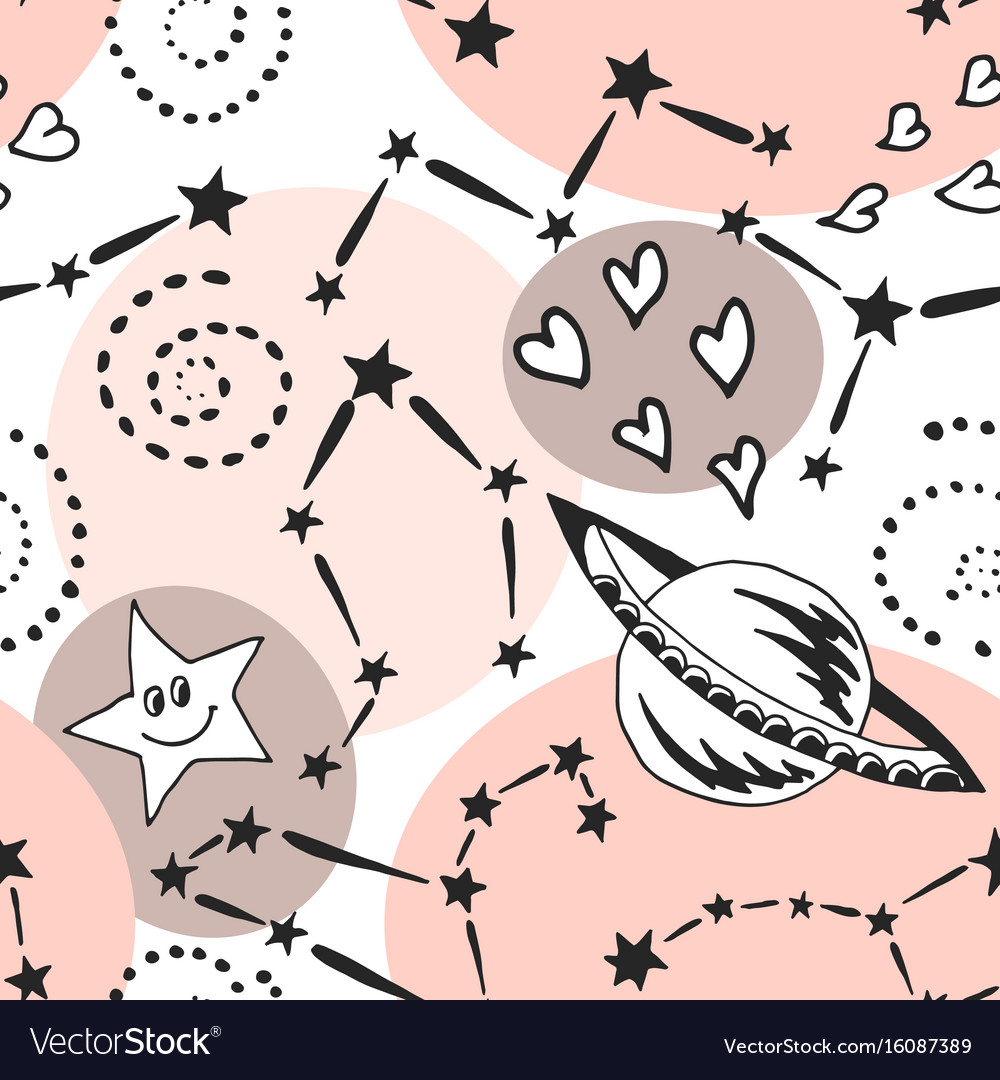 Space pattern Royalty Free Vector Image - VectorStock