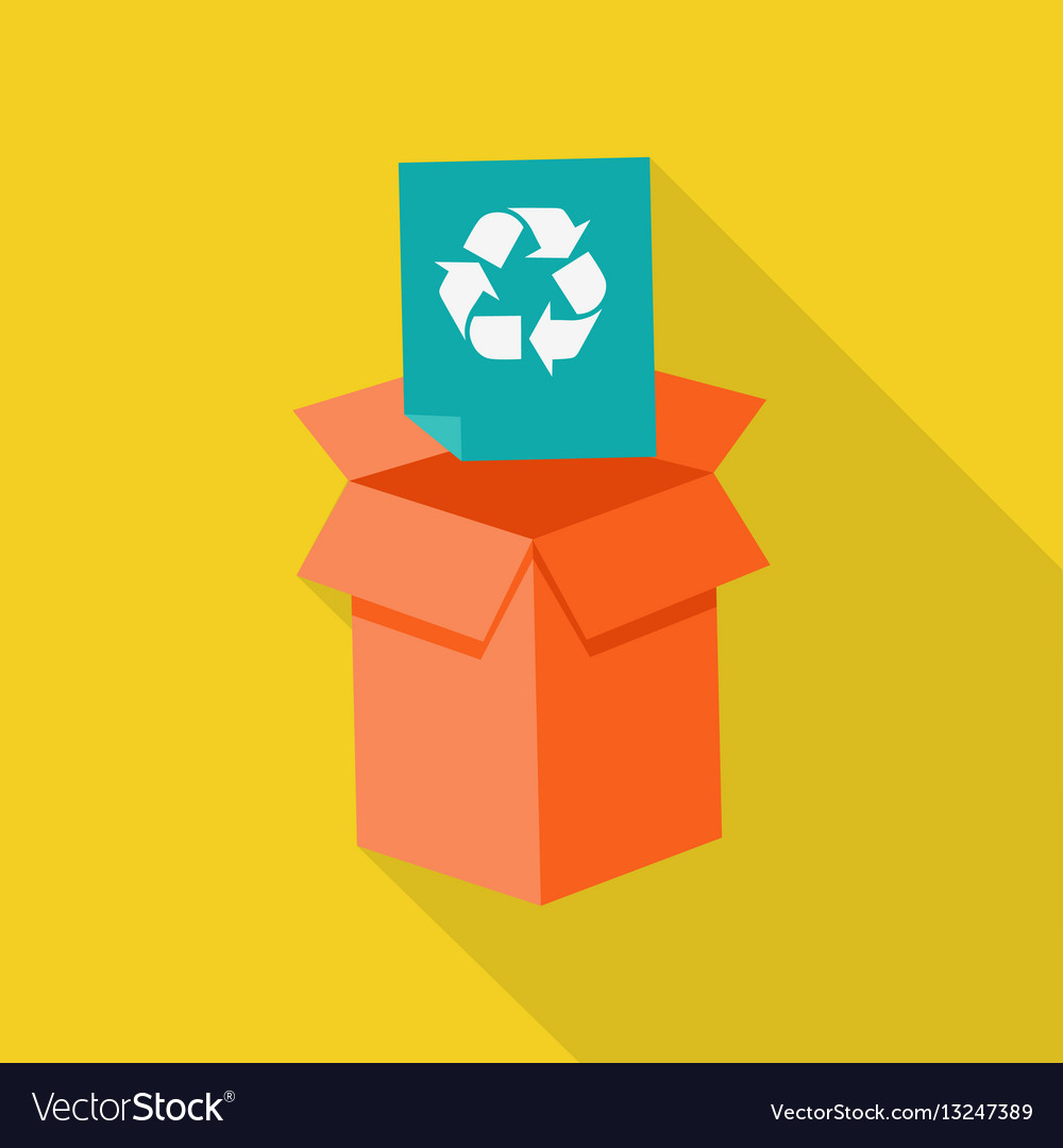 Waste recycling icon Royalty Free Vector Image