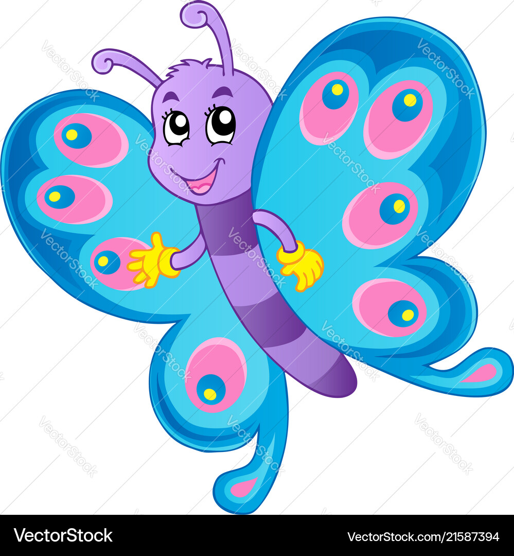 Colorful Butterfly Clip Art Royalty Free Vector Image