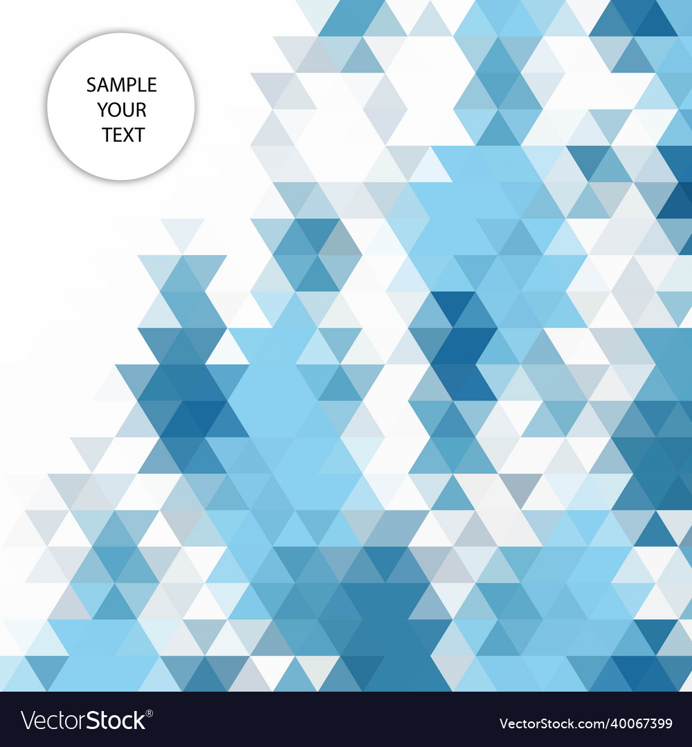 Abstract geometric background triangles design Vector Image