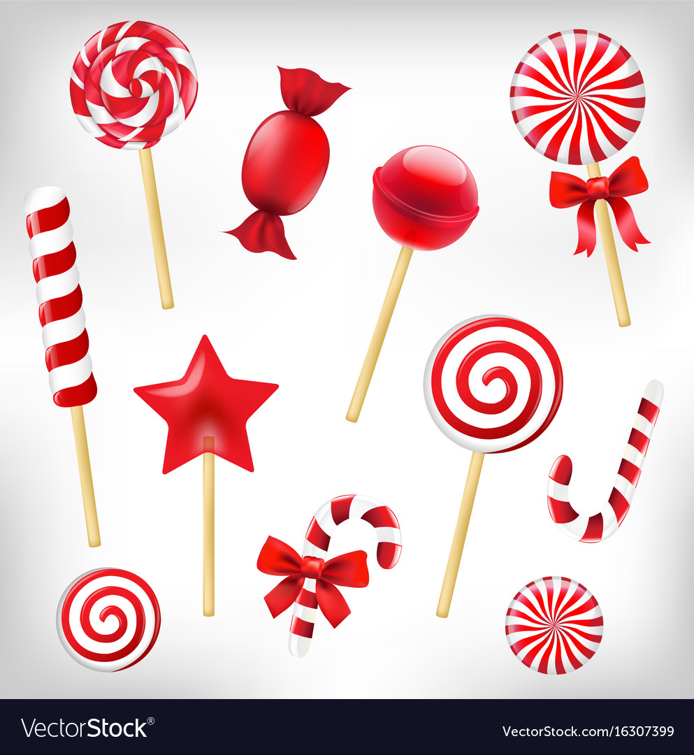Candy set Royalty Free Vector Image - VectorStock