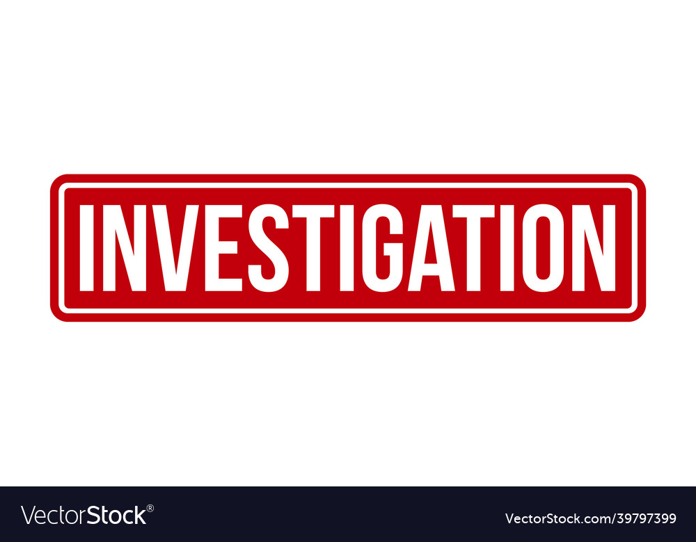 Investigation rubber stamp rubber Royalty Free Vector Image Investigation rubber stamp rubber Royalty Free Vector Image