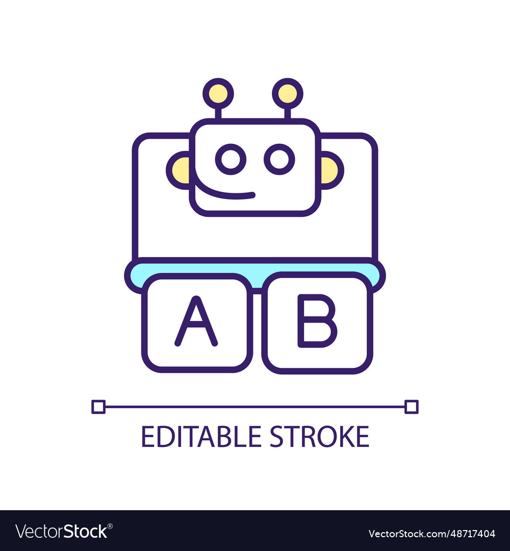 2d Editable Colorful Xmoocs Line Icon Royalty Free Vector