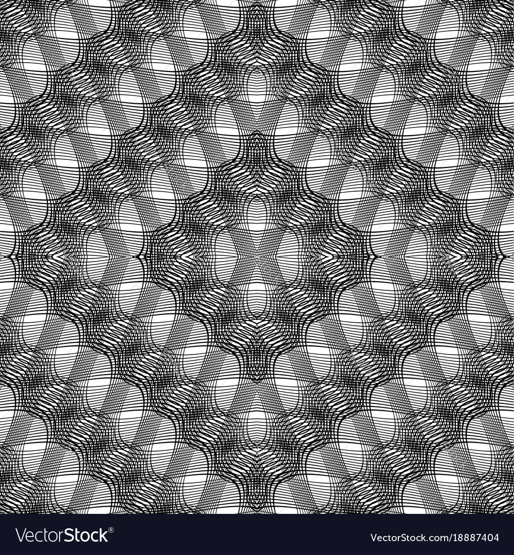 Design Seamless Monochrome Lacy Pattern Royalty Free Vector