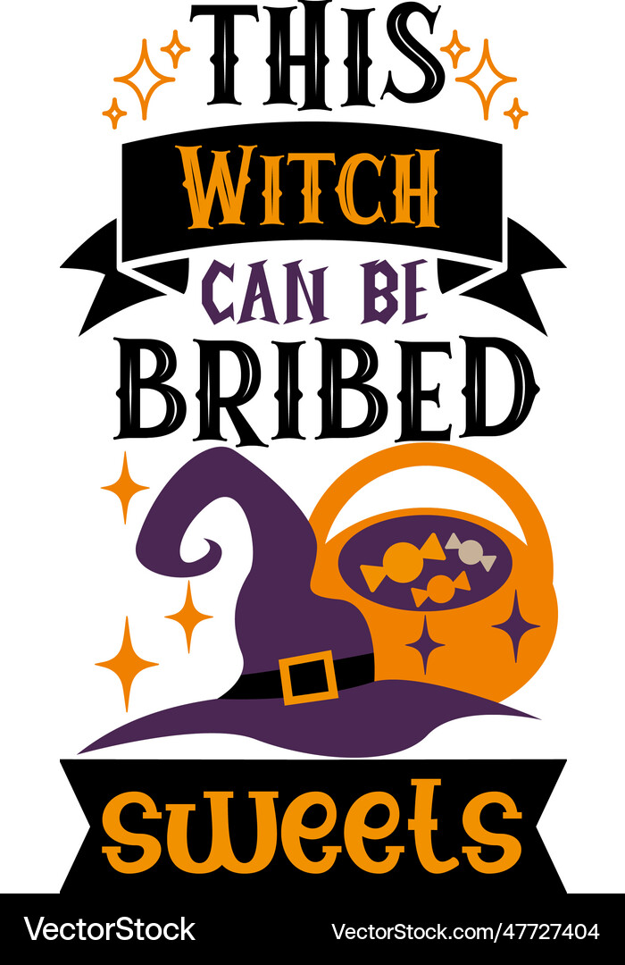 Halloween calligraphy lettering slogans about Vector Image
