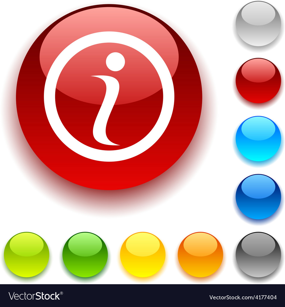 Info button Royalty Free Vector Image - VectorStock