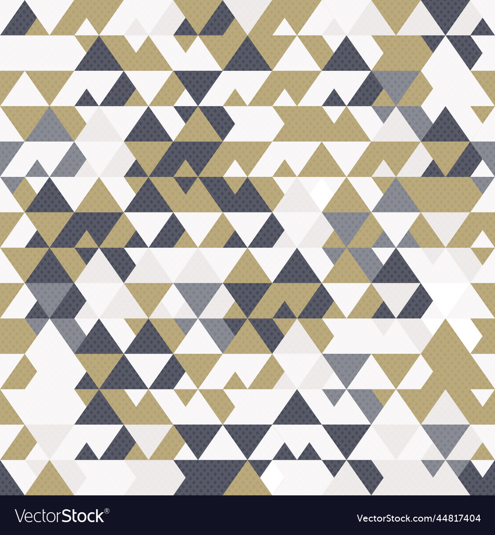 Triangle seamless pattern with oriental color Vector Image