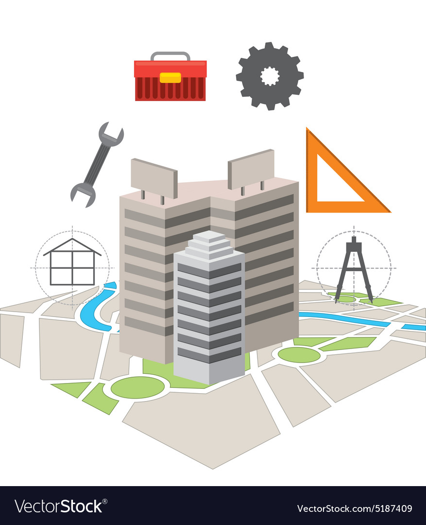 Construction concept Royalty Free Vector Image