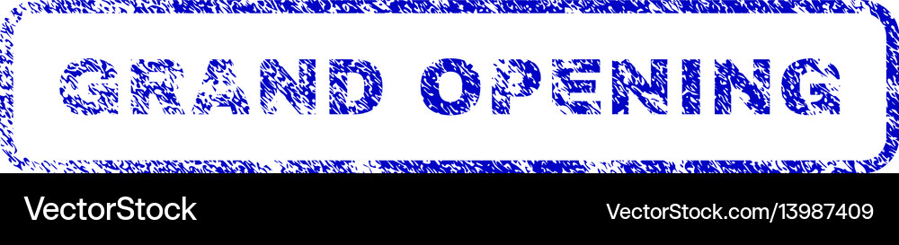 Grand opening rubber stamp Royalty Free Vector Image