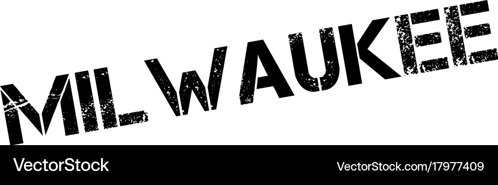 Milwaukee rubber stamp Royalty Free Vector Image