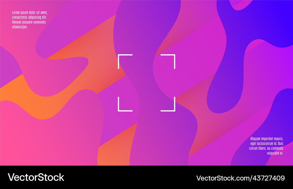 Modern shape rainbow layout fluid concept Vector Image