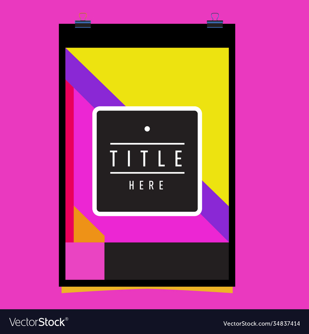 Abstract Colorful Geometric Pattern Background Vector Image