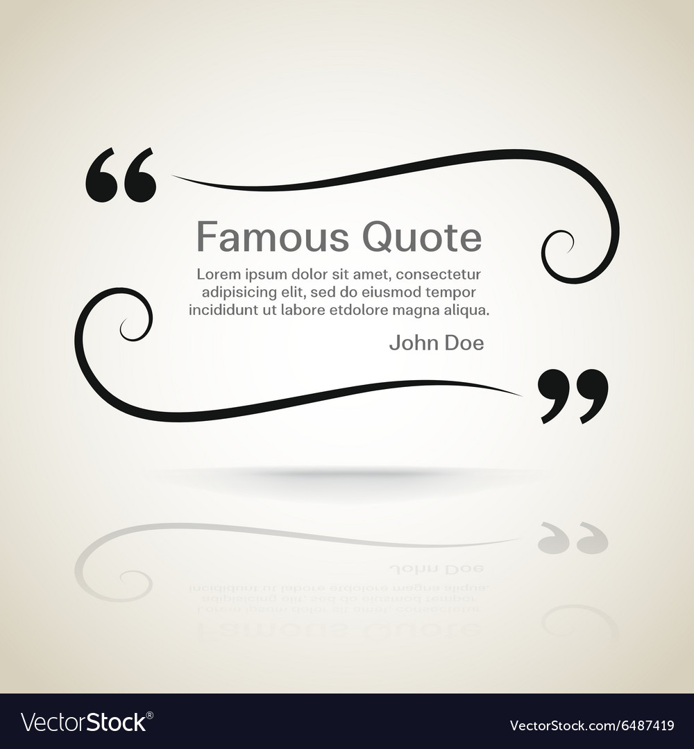 Quote border Royalty Free Vector Image - VectorStock
