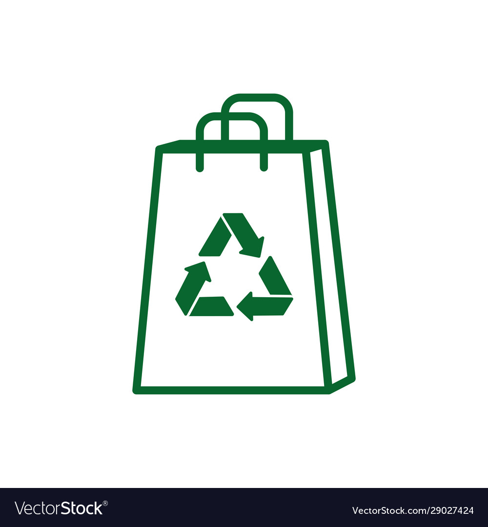 Isolated recycle shopping bag design Royalty Free Vector Isolated recycle shopping bag design Royalty Free Vector