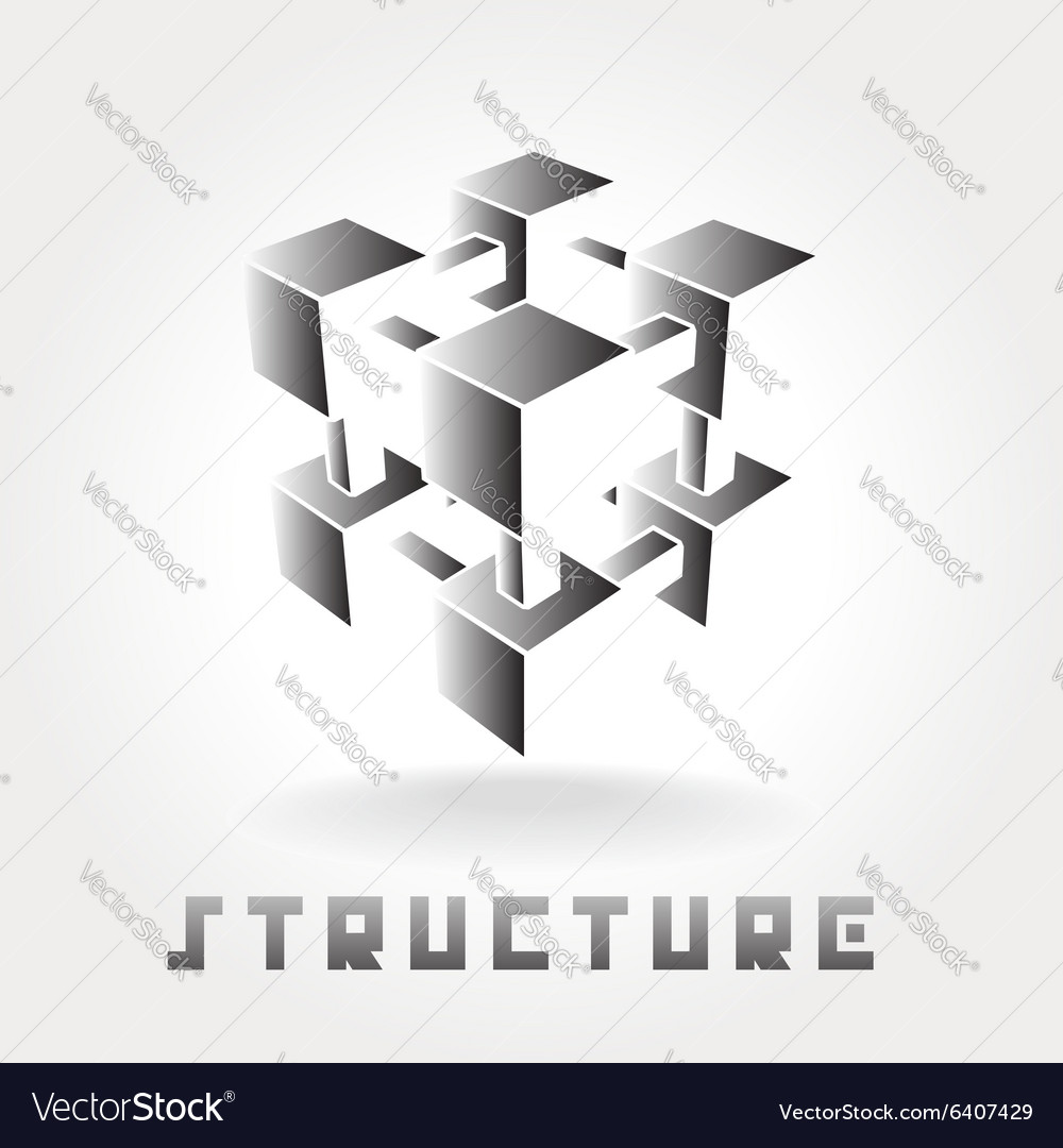 Structure logo Royalty Free Vector Image - VectorStock
