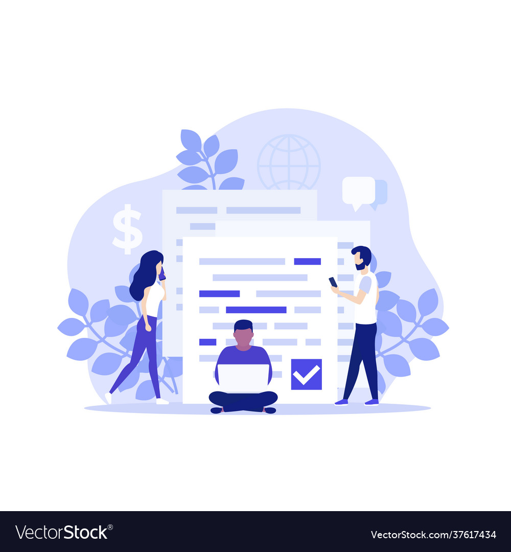 Accepting new terms corrections Royalty Free Vector Image Accepting new terms corrections Royalty Free Vector Image
