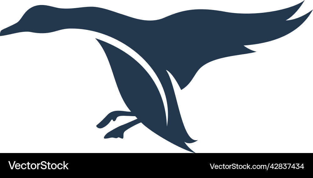 Duck hunting template Royalty Free Vector Image