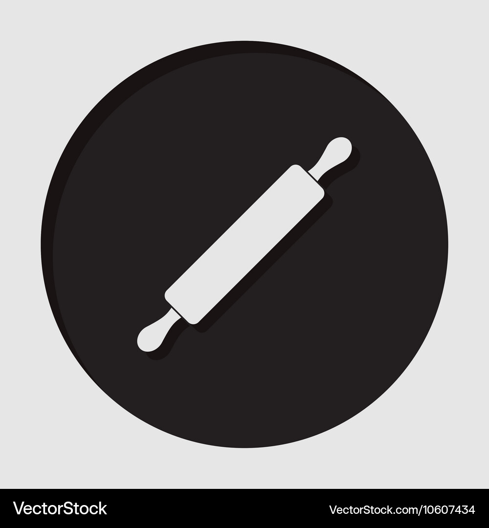 Information icon - rolling pin Royalty Free Vector Image