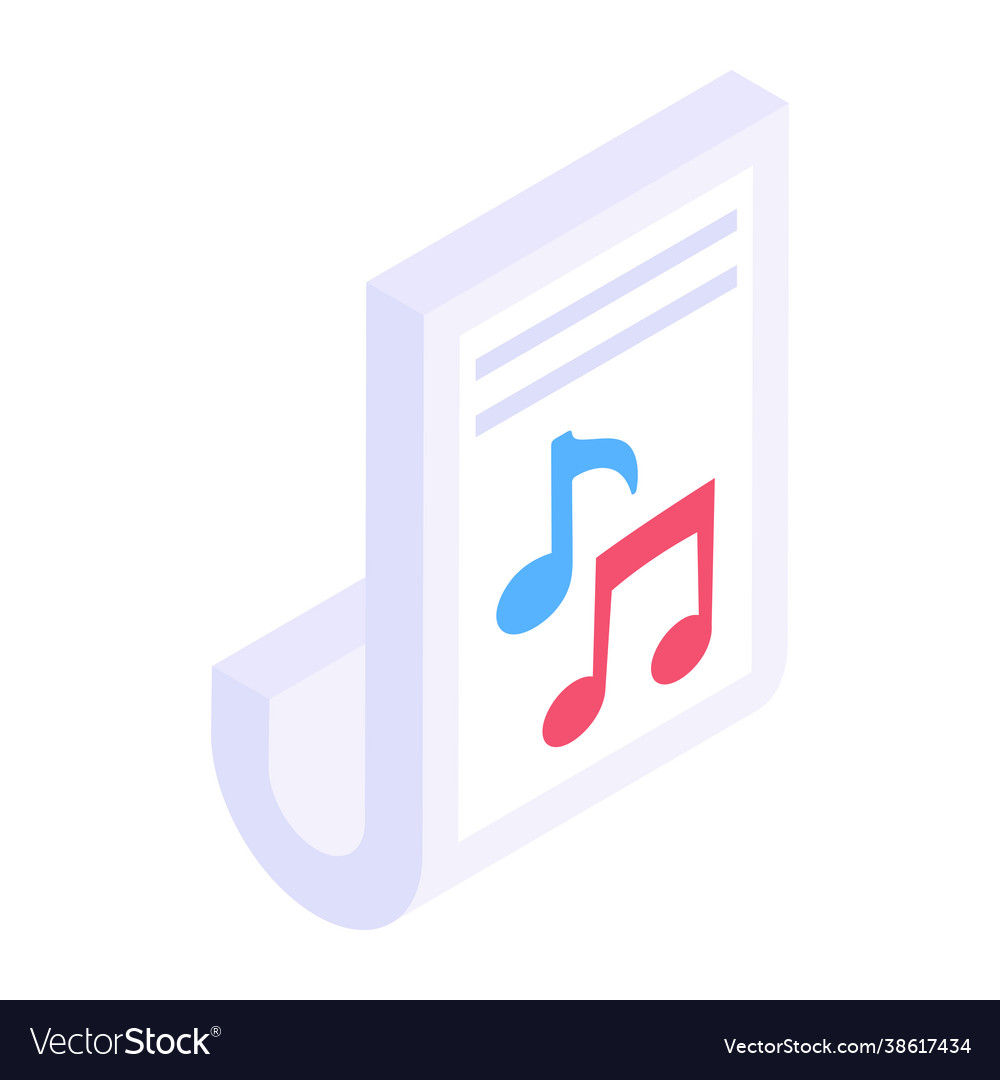 Music script Royalty Free Vector Image - VectorStock