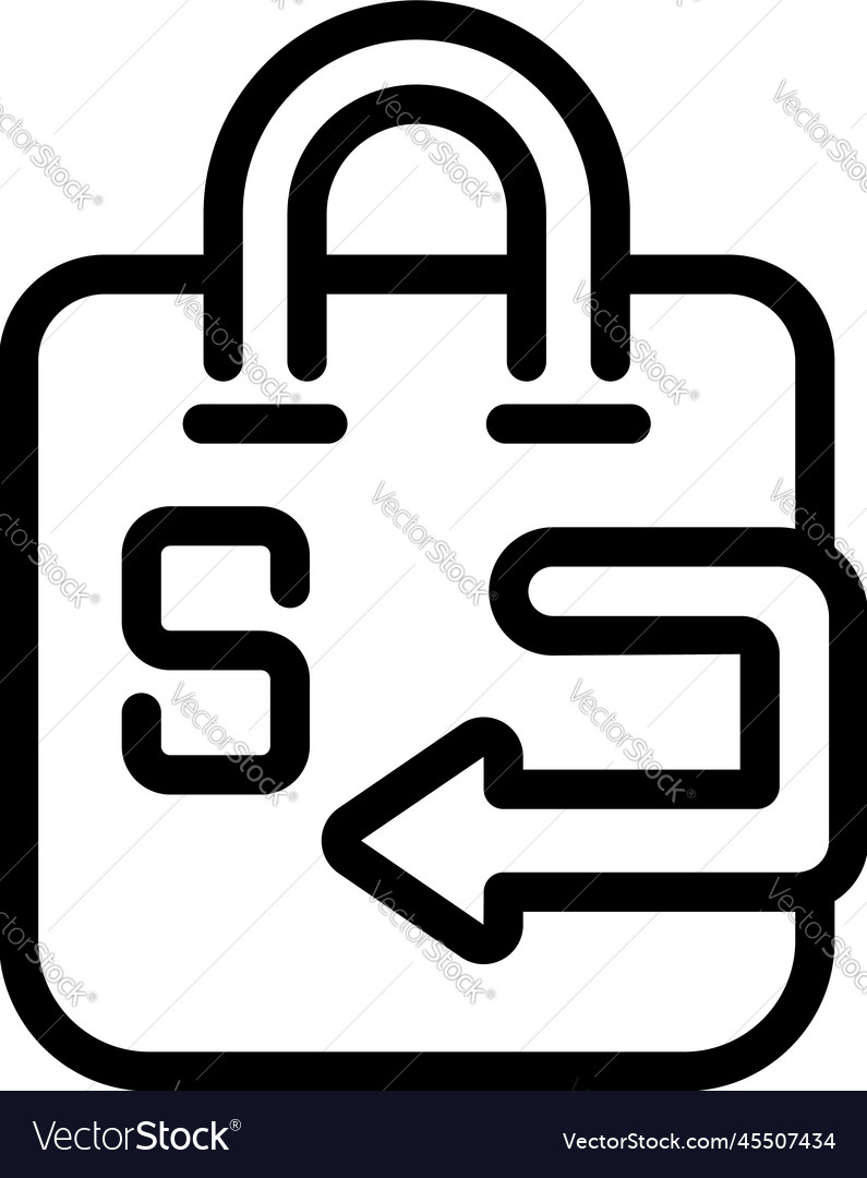 Parcel return icon outline delivery Royalty Free Vector Parcel return icon outline delivery Royalty Free Vector