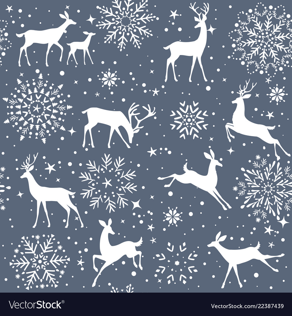 Deer pattern Royalty Free Vector Image - VectorStock
