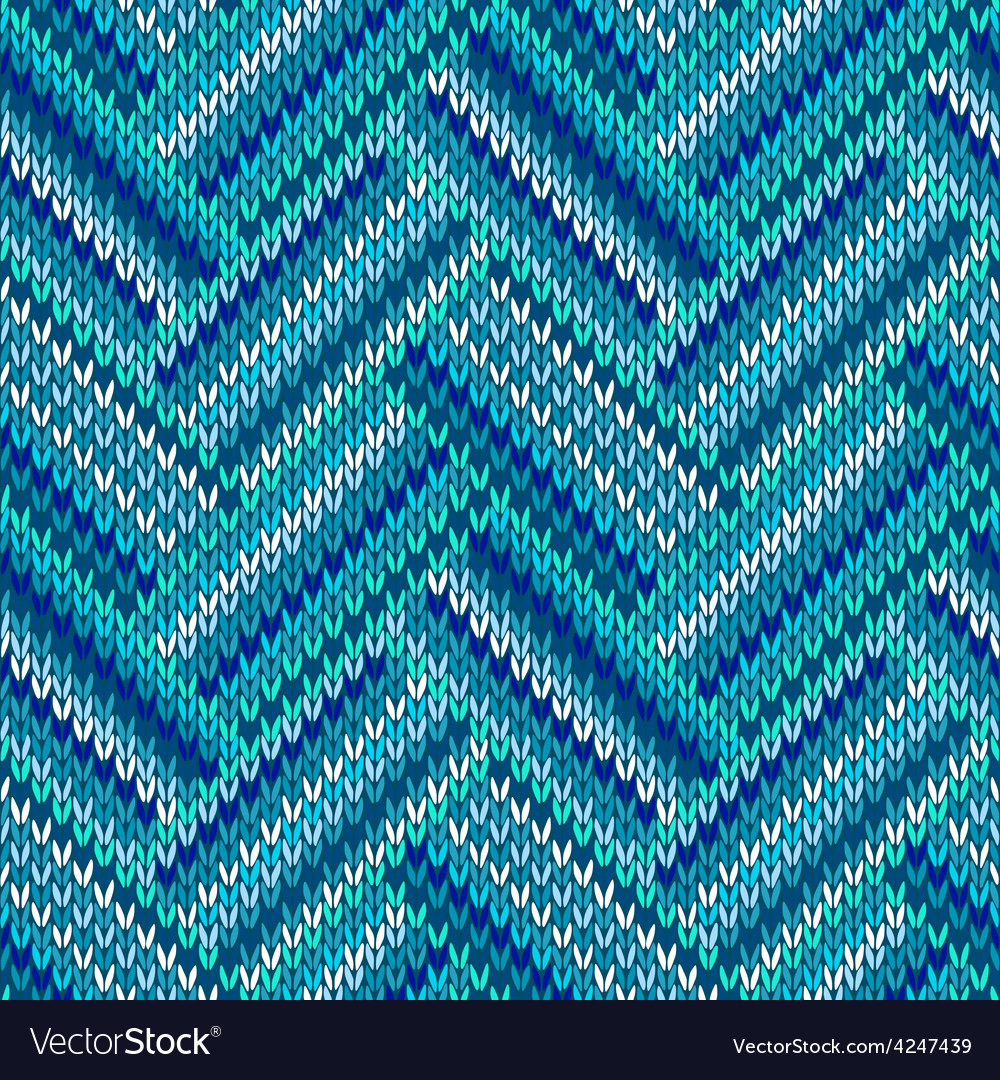 Knitted pattern Royalty Free Vector Image - VectorStock