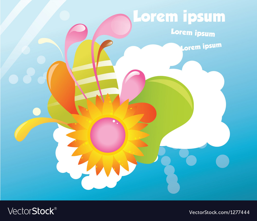 Abstract spring background Royalty Free Vector Image