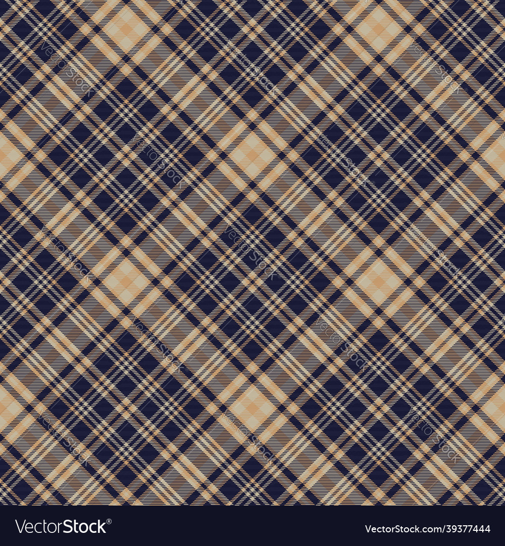 Brown diagonal plaid tartan textured seamless Vector Image