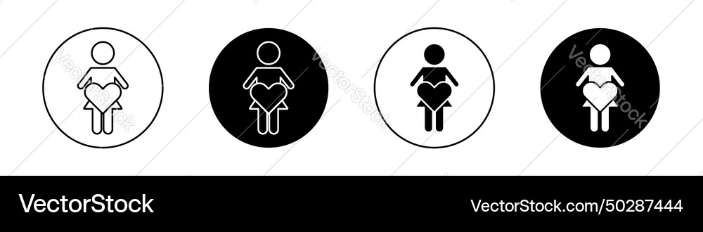 Woman in love icon Royalty Free Vector Image - VectorStock