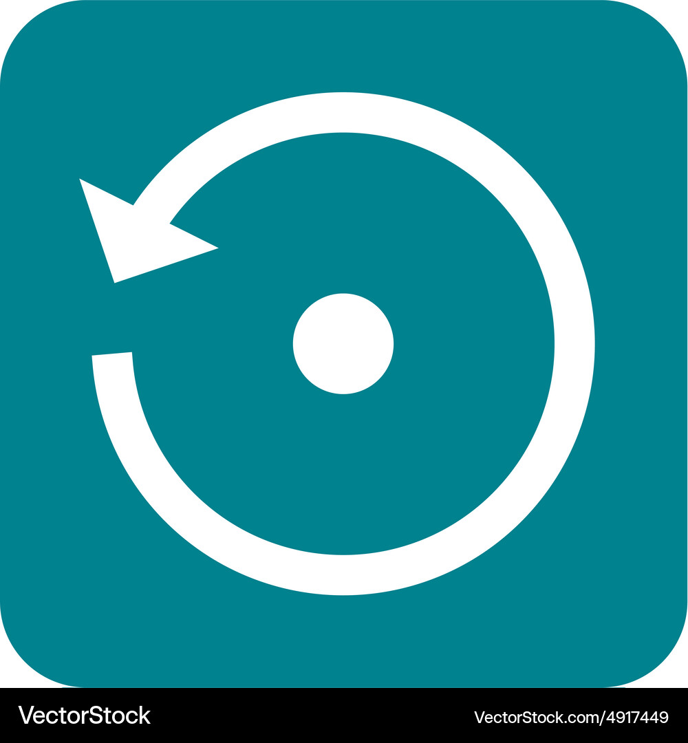 Circle Reset Icon Royalty Free Vector Image - VectorStock