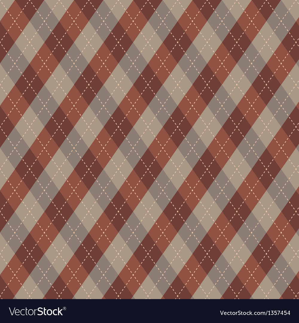 Seamless argyle pattern Royalty Free Vector Image