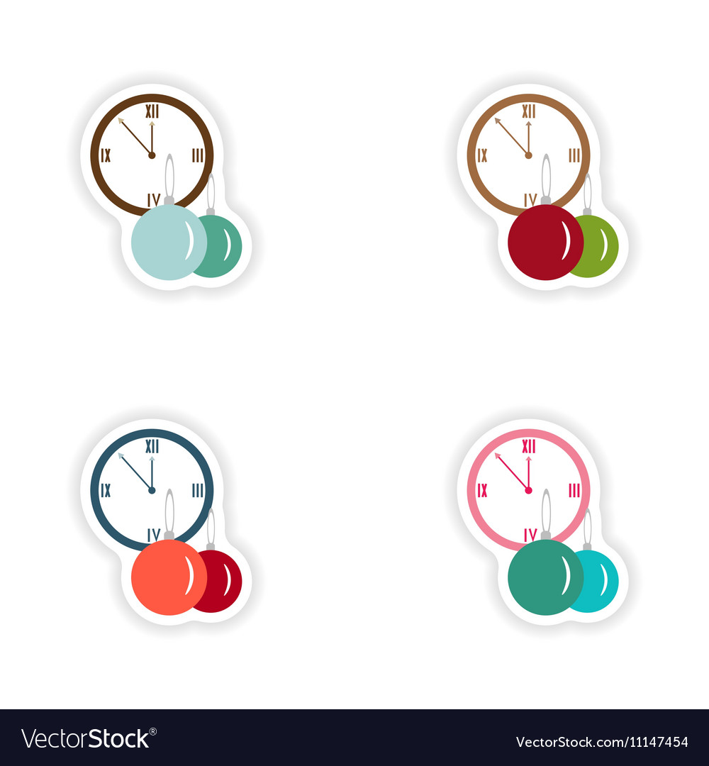 Stylish Concept Paper Sticker On White Background Vector Image