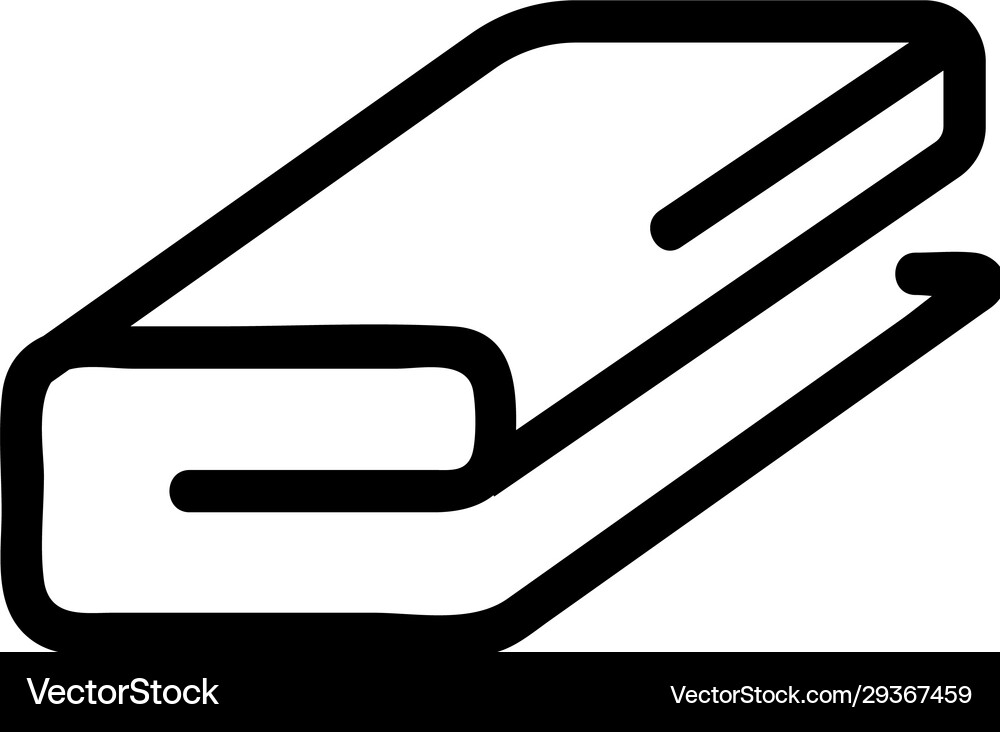 Silk fabric icon isolated contour symbol Vector Image