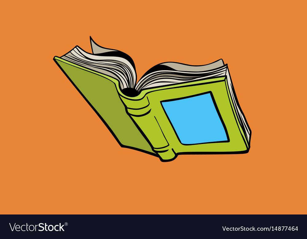 Open book reading library and a bookstore Vector Image Open book reading library and a bookstore Vector Image