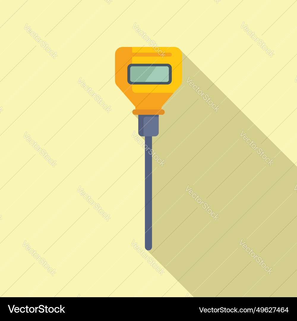 Sensor device ph icon flat level meter Royalty Free Vector