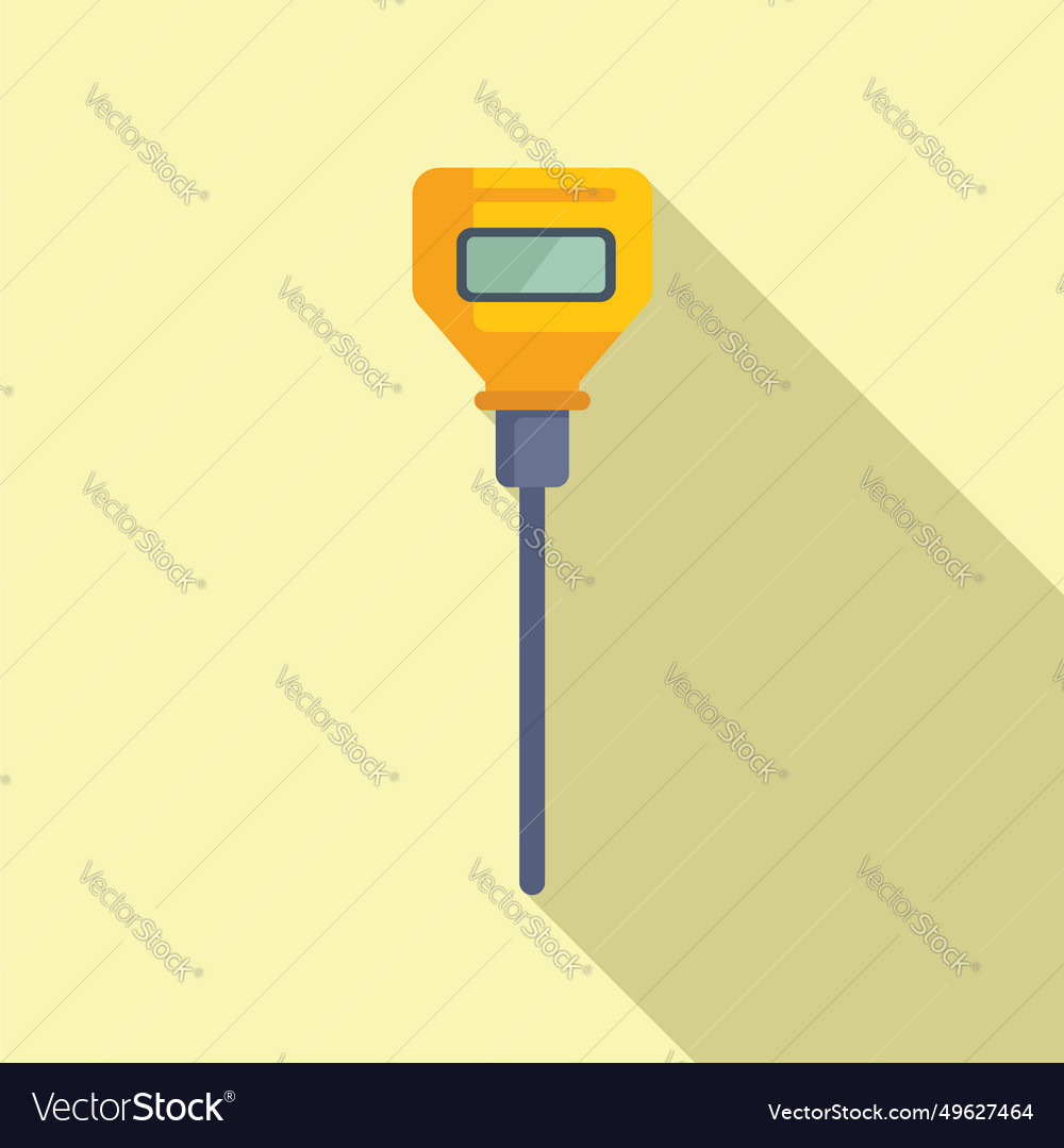 Sensor device ph icon flat level ph meter Vector Image