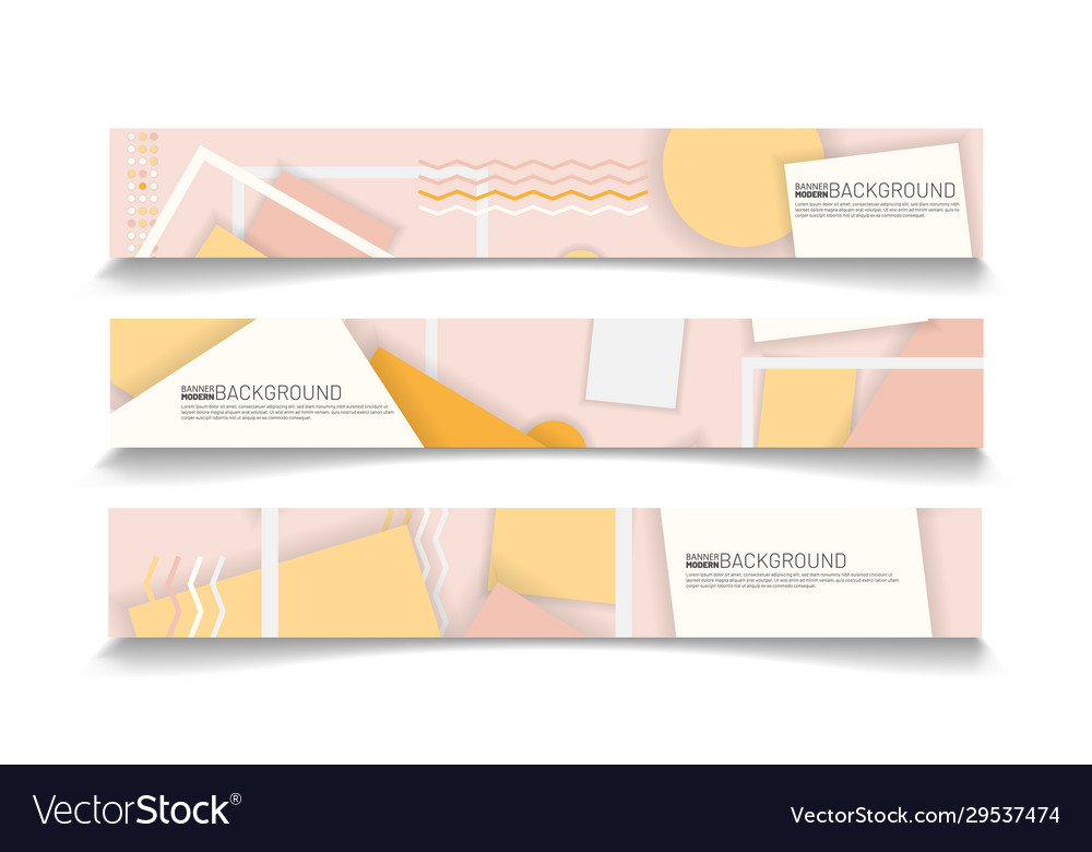 Abstract background banner template rectangular Vector Image