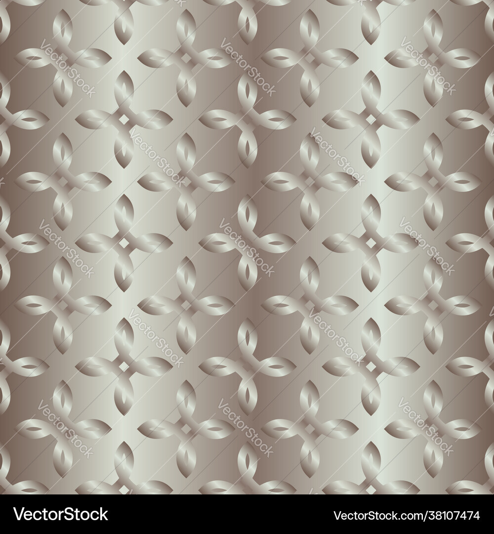 Bronze metal gradient flower pattern background Vector Image
