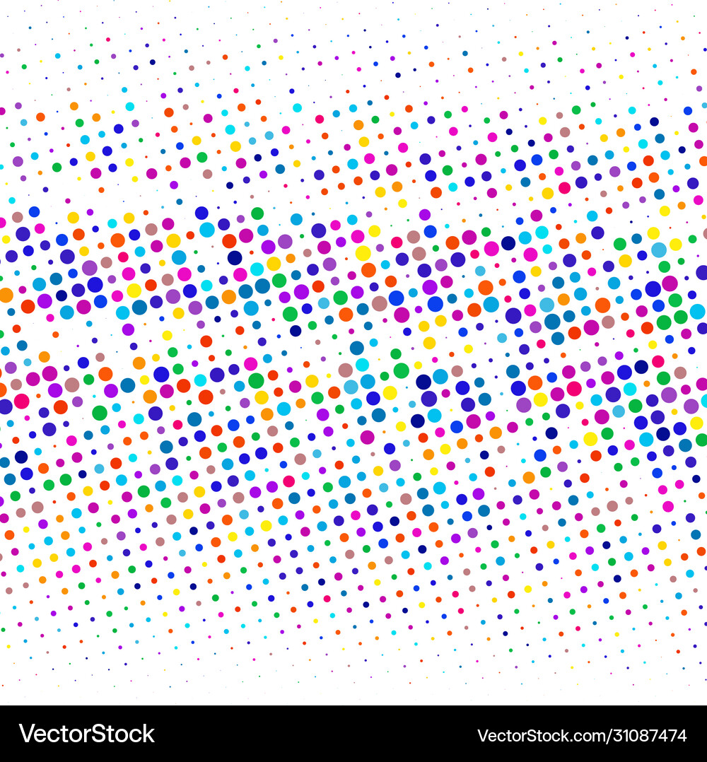 Colored polka dots Royalty Free Vector Image - VectorStock