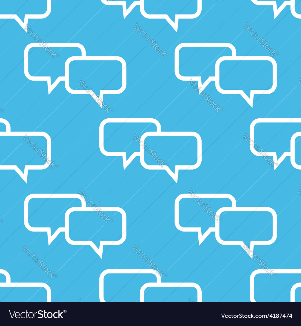Dialog seamless pattern Royalty Free Vector Image