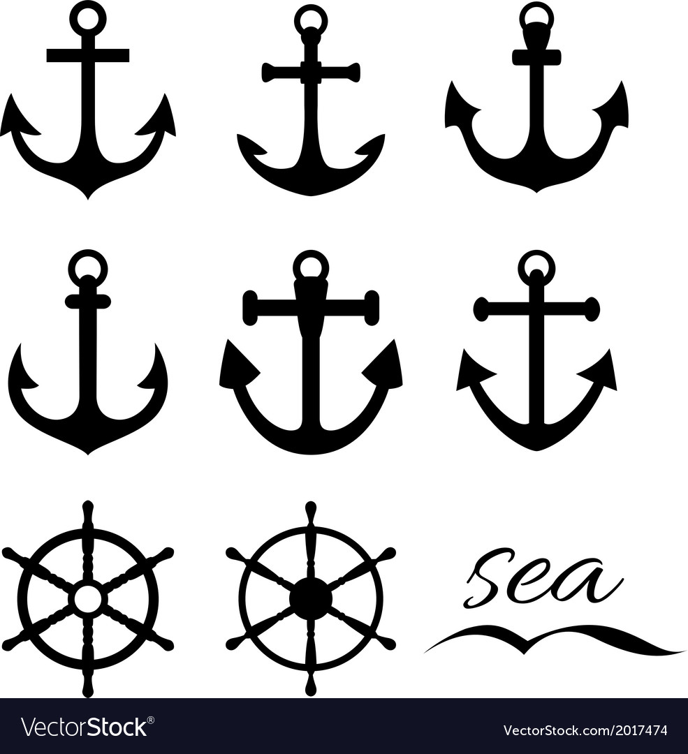 Nautical symbols Royalty Free Vector Image - VectorStock Nautical symbols Royalty Free Vector Image - VectorStock