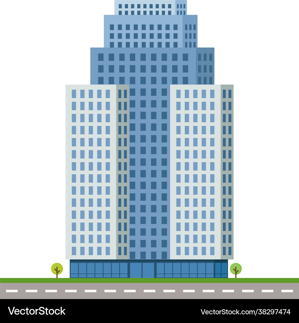 Office building Royalty Free Vector Image - VectorStock