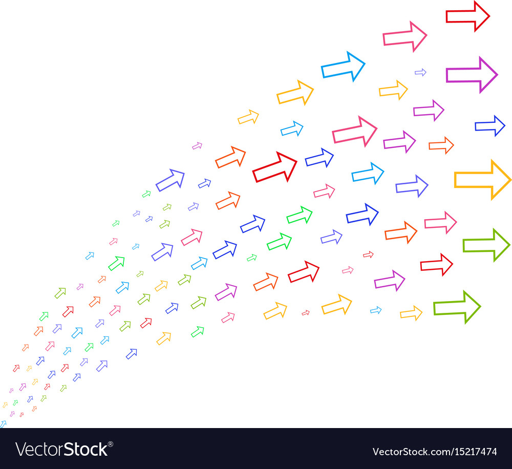 Source stream arrow Royalty Free Vector Image - VectorStock