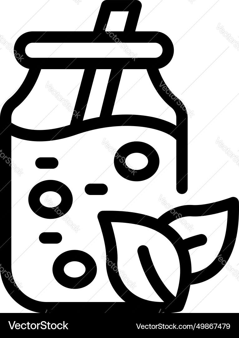 Healthy smoothie drink icon outline Royalty Free Vector