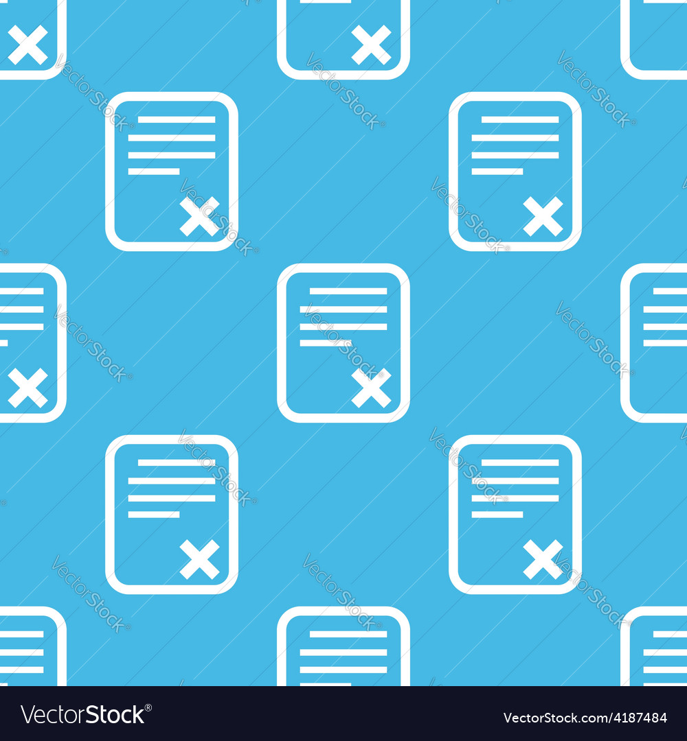 Bad document seamless pattern Royalty Free Vector Image
